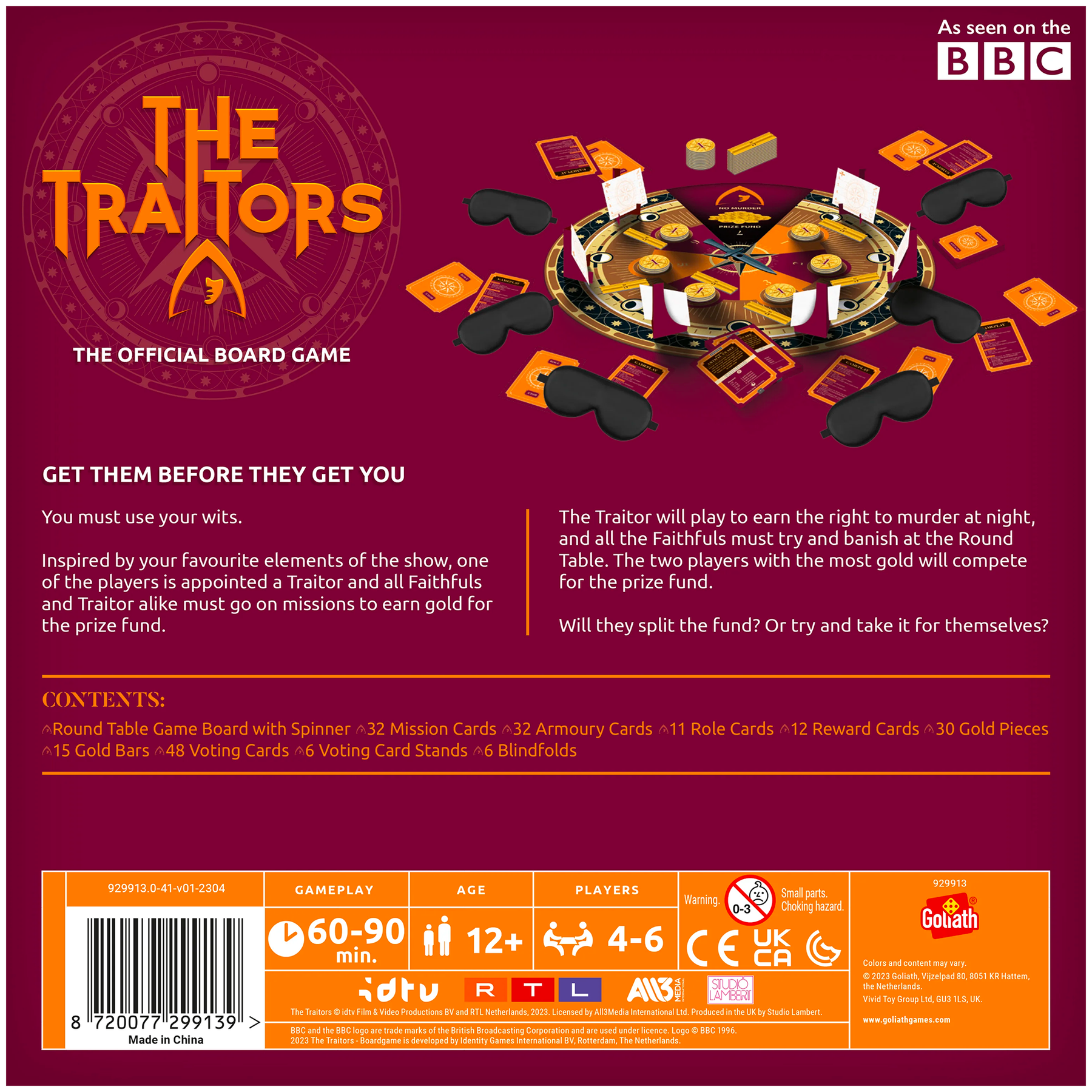 The Traitors Board Game - Official TV Show Game UK